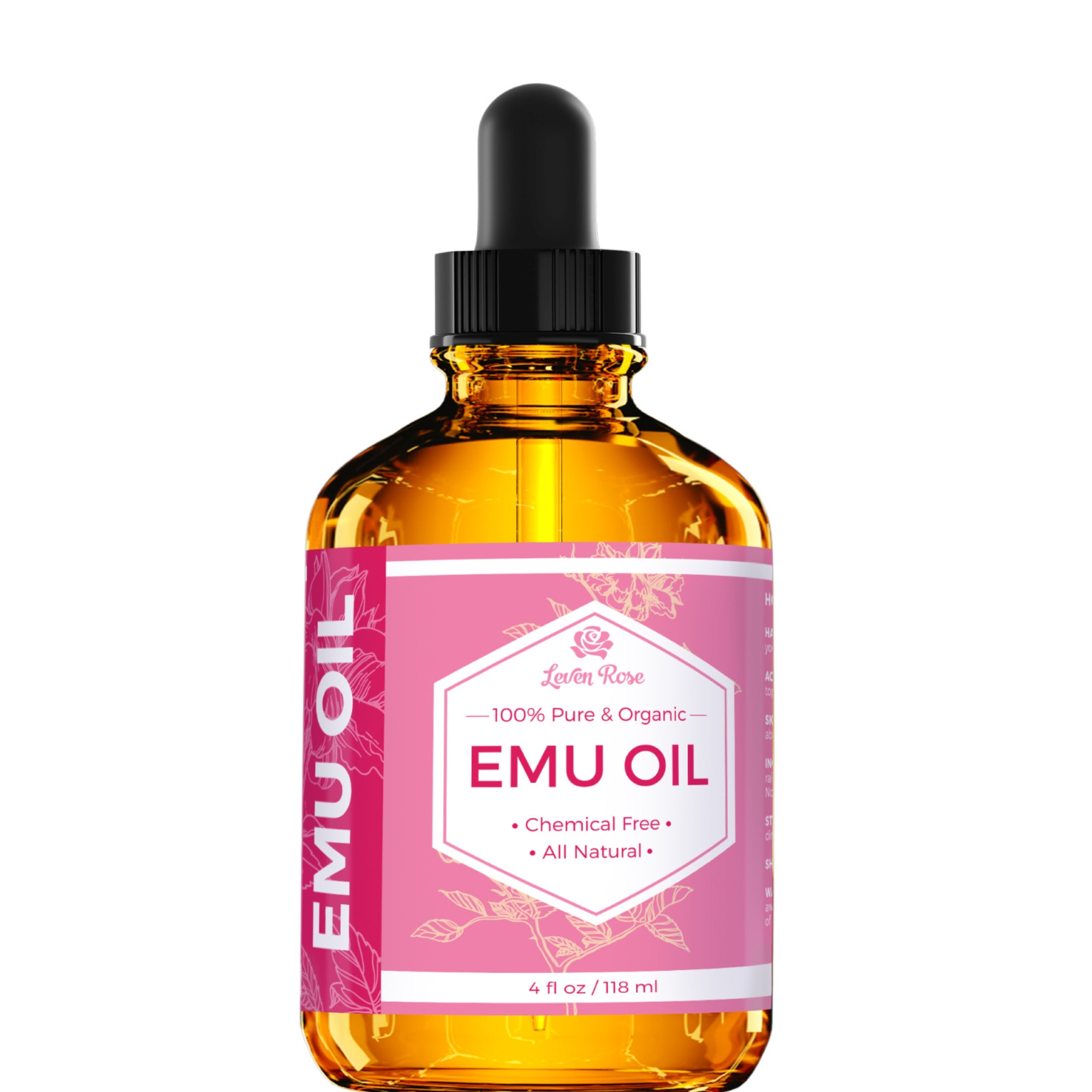 Pure Organic Emu Oil by Leven Rose