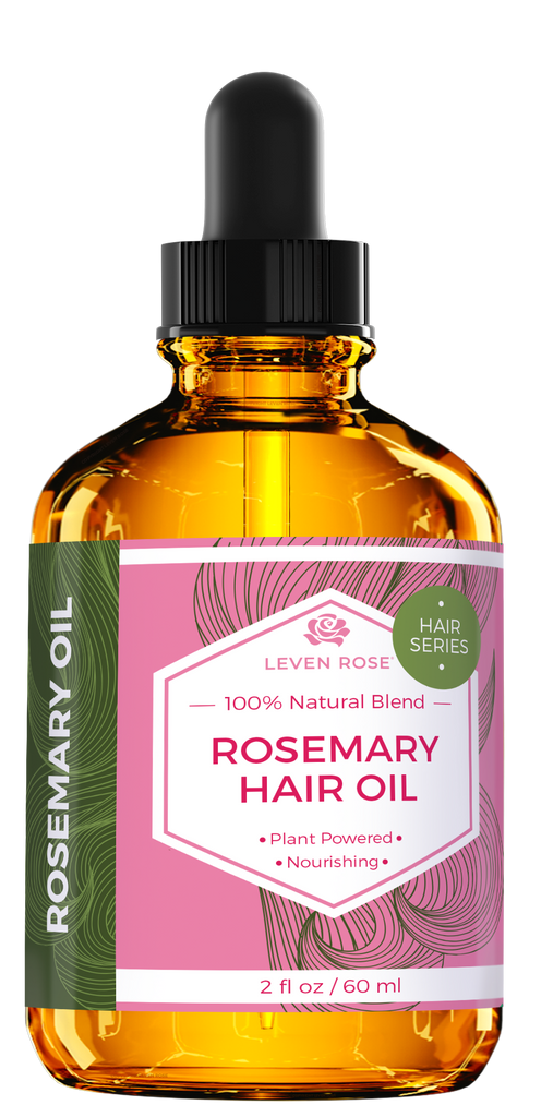 Leven Rose Organic Rosemary Oil for Hair Growth: 2oz Hair Growth Elixi ...
